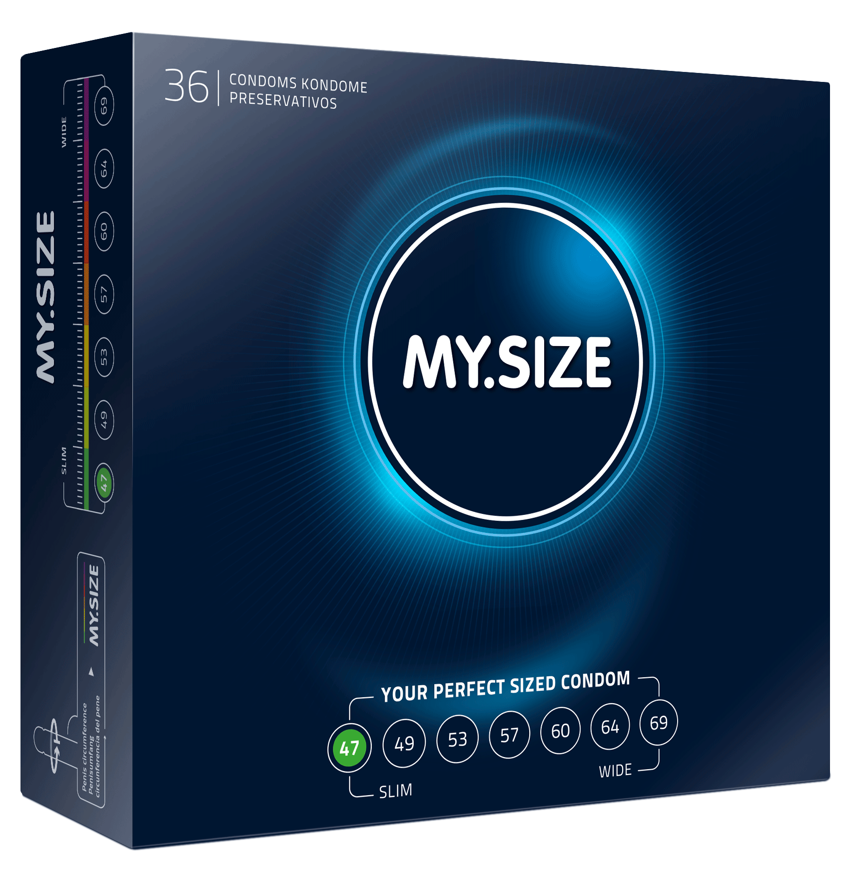 ᐈ Купити Маленький презерватив MY SIZE (МАЙ САЙЗ) розмір 47 (36 шт ...